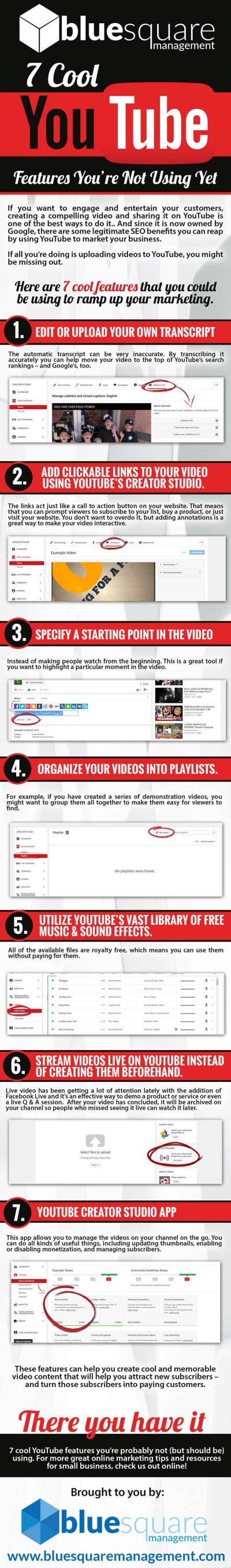 7 YouTube Features To Get You More Customers [Infographic]