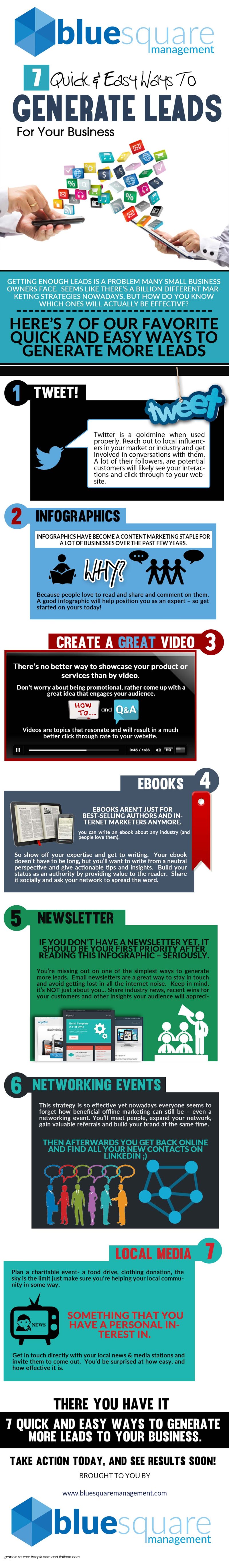 7 Easy Lead Generation Strategies To Get More Business Leads [INFOGRAPHIC]